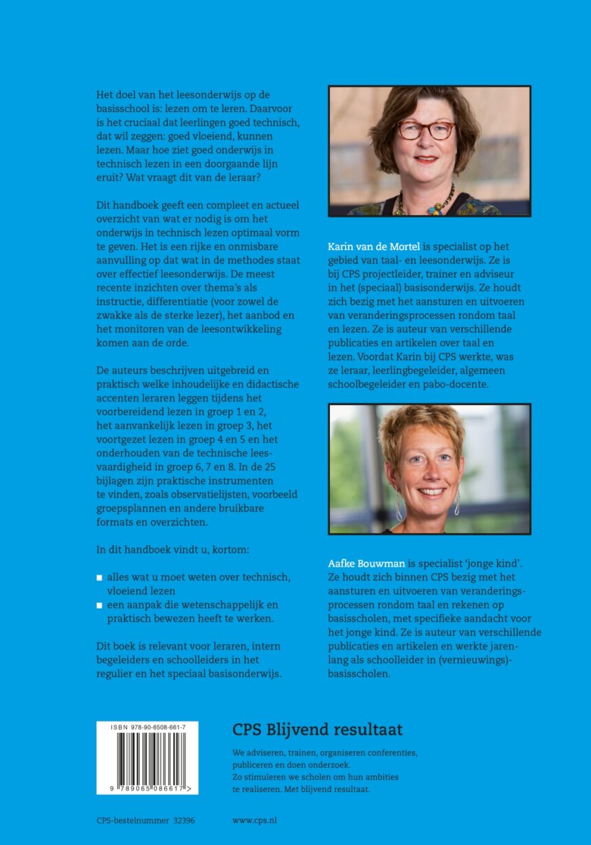 Handboek technisch lezen in de basisschool - CPS Uitgeverij